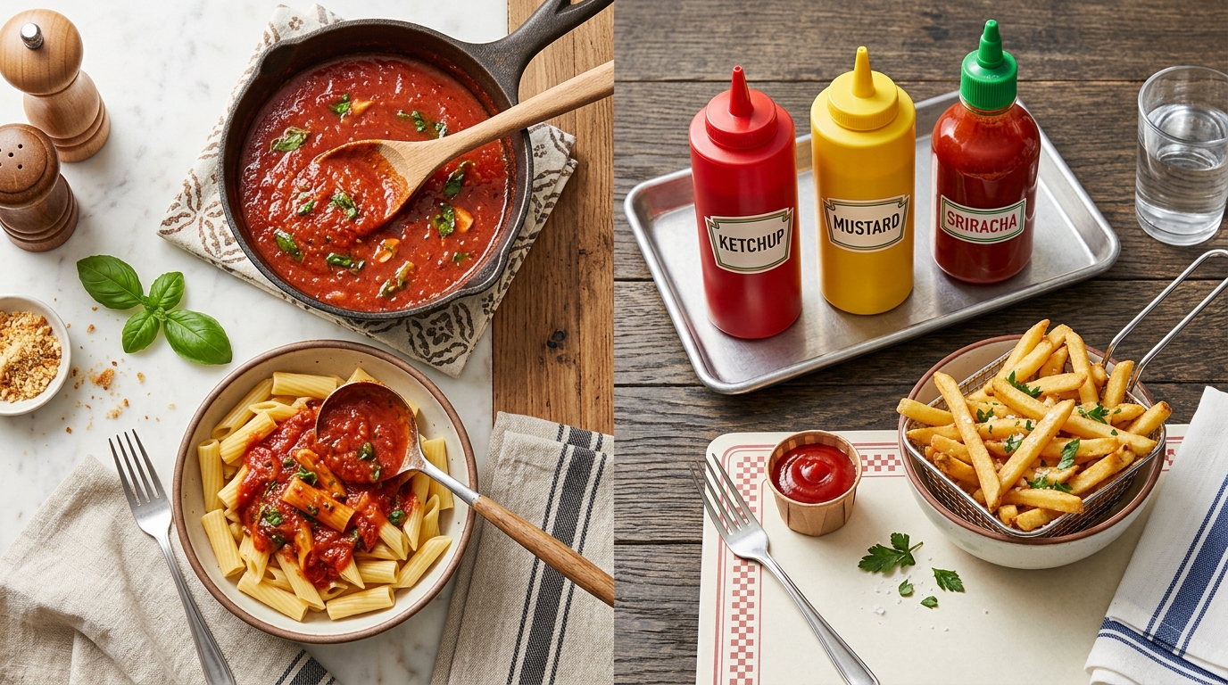 Salsa vs. Condimento: La verdadera diferencia (con ejemplos)